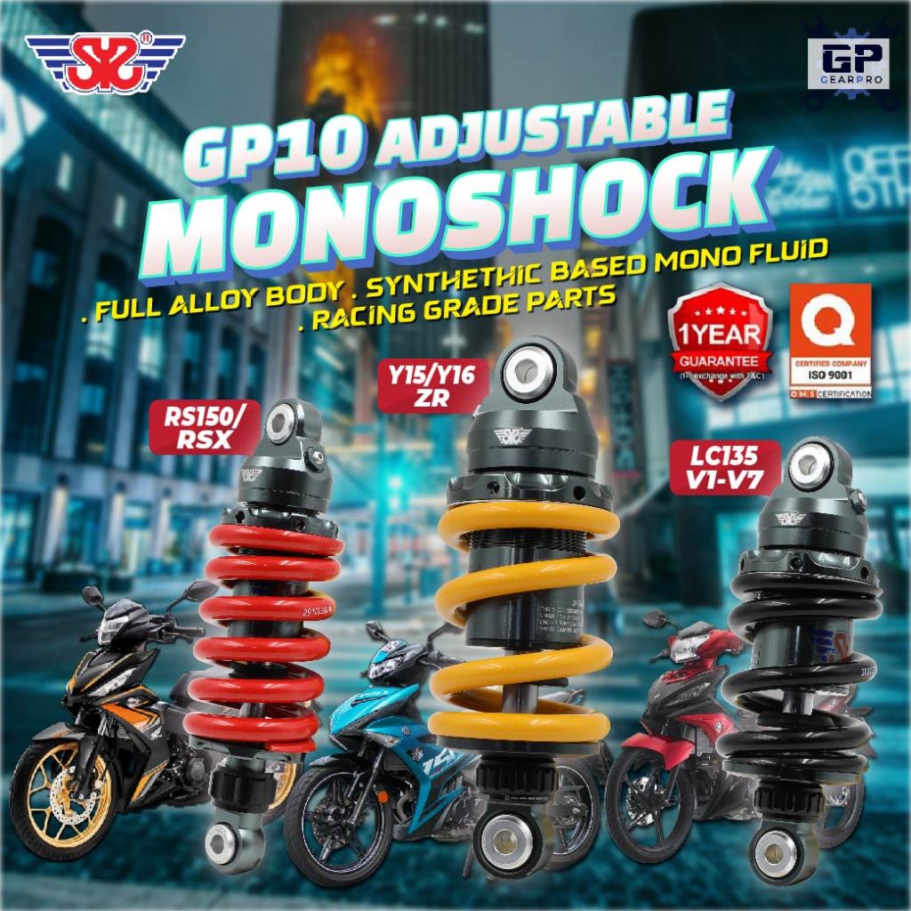 Syscast SYS GP10 ADJUSTABLE MONOSHOCK RS150/RSX | Shopee Malaysia