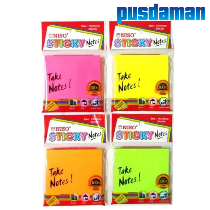 Niso Sticky Note - 75mm x 75mm | Shopee Malaysia