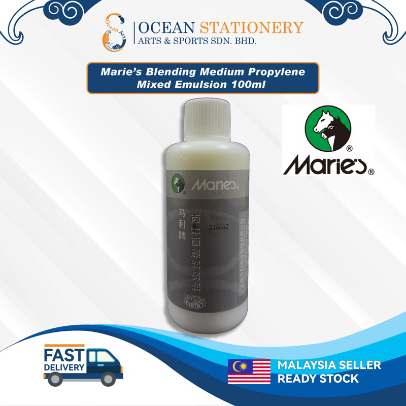 Marie's Blending Medium Propylene Mixed Emulsion 100ml 马利牌 丙烯画颜料调料 ...