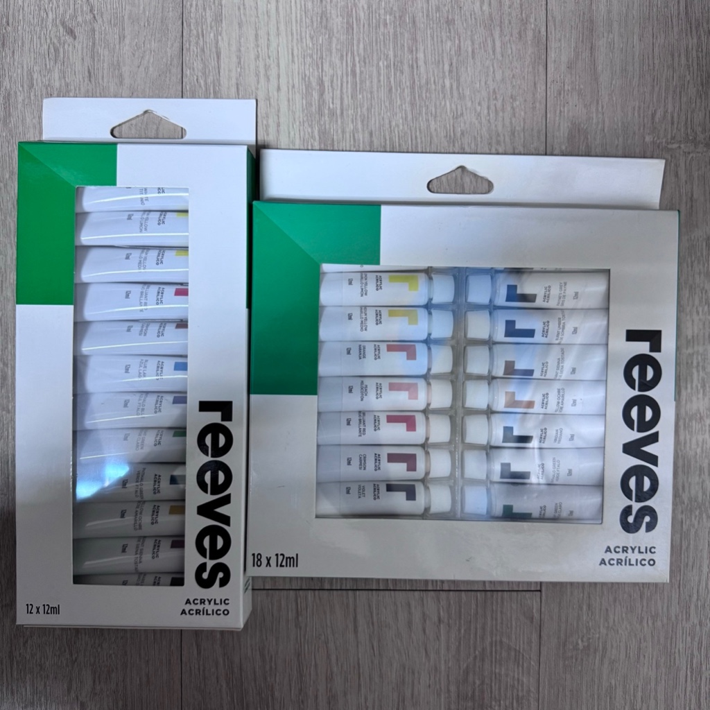 Reeves Acrylic Paint Set (12/18 Colors) | Shopee Malaysia
