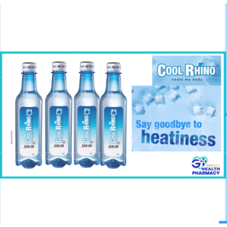 Cool Rhino O2 Cooling Water O2 (350ml x 4) | Shopee Malaysia