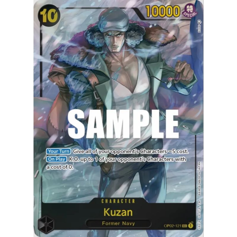 SEC AA Kuzan OP02-121 TCG One Piece Former Navy Ice Demon Kuzan | Shopee Malaysia