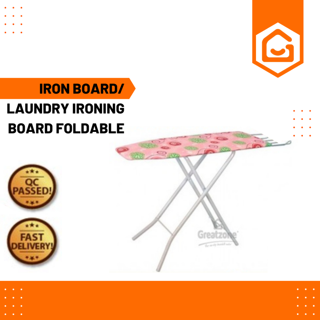 IRON BOARD/MEJA SETERIKA/PAPAN SETERIKA/LAUNDRY IRONING BOARD FOLDABLE ...
