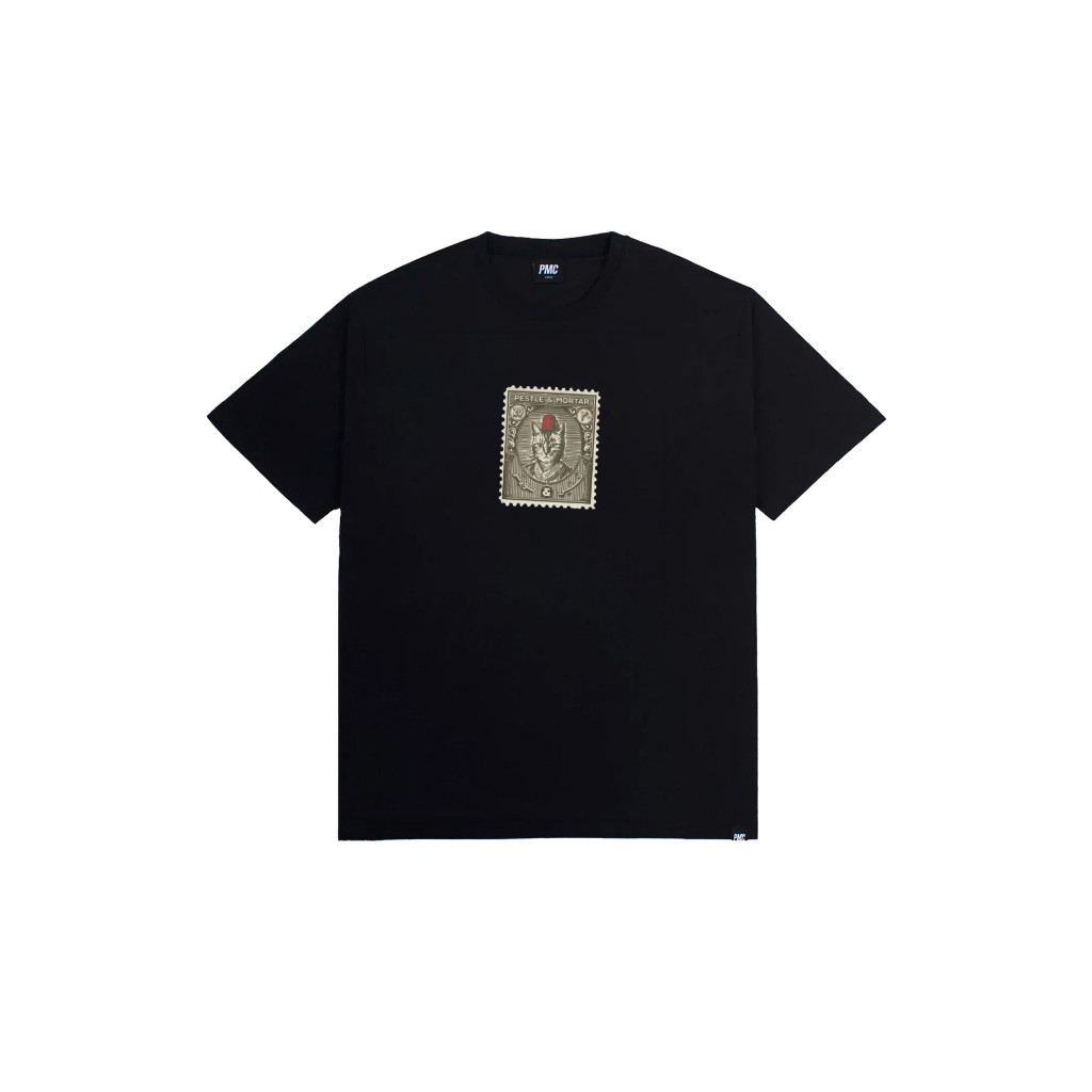 PMC Fez Cat Stamp Tee Black | Shopee Malaysia