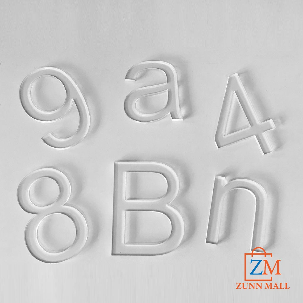 Acrylic Custom 3D Wording / Font / Alphabet Letter and number | Indoor ...
