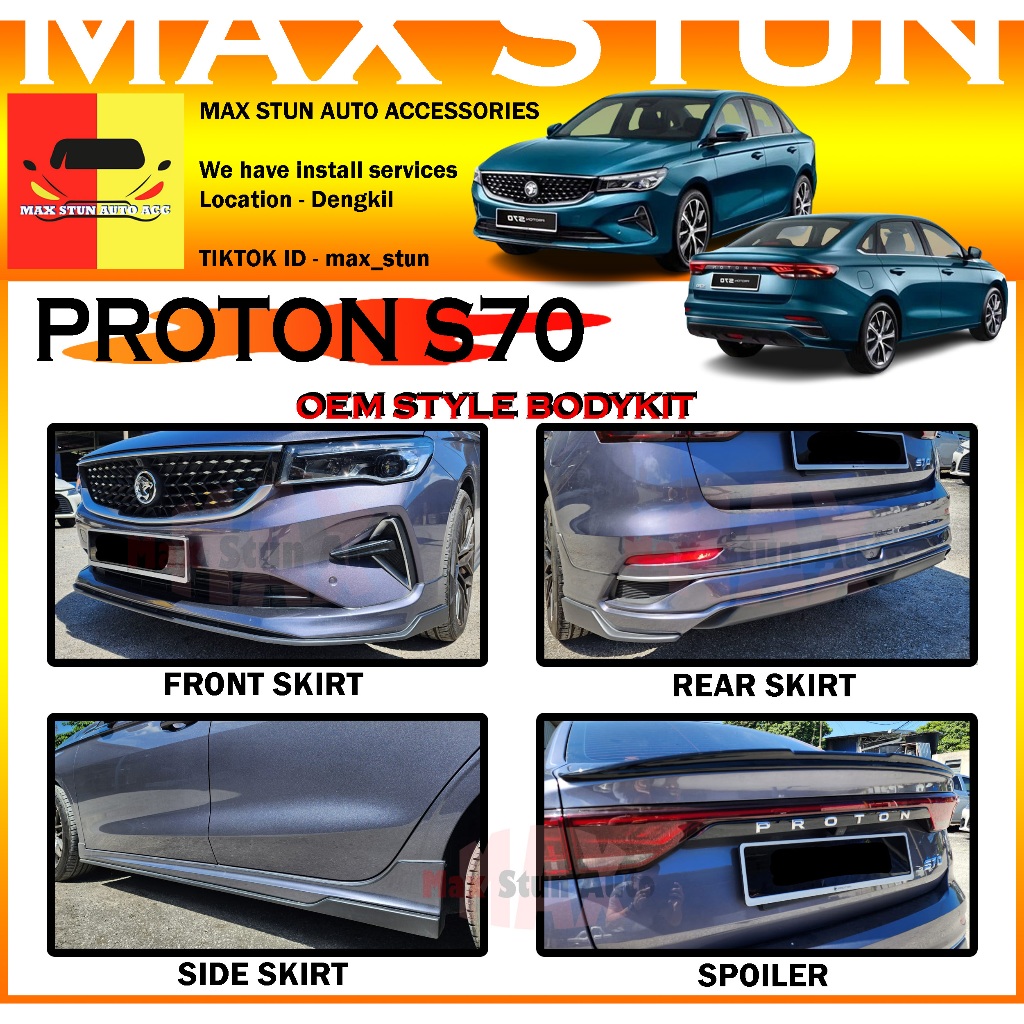 PROTON S70 OEM STYLE BODYKIT BUMPER SKIRT LIP CAR BODYKIT S70 FRONT ...