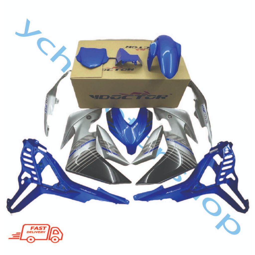 YAMAHA Y16 Y16ZR Y16 ZR DOCTOR NEW DESIGN 2024 PURBA BLUE BIRU COVER ...
