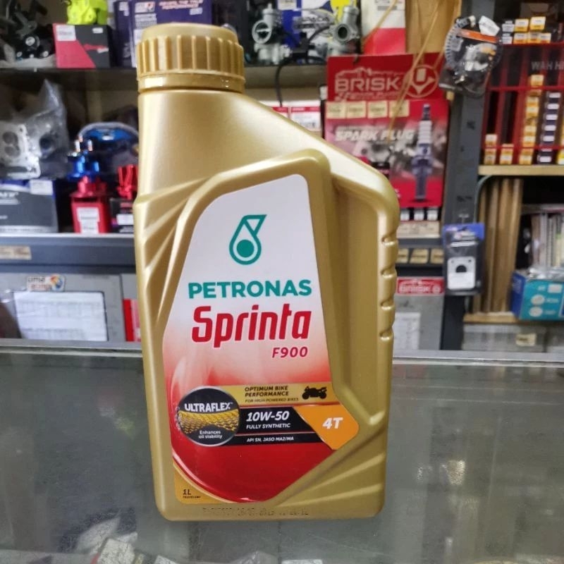 100% Original Petronas Sprinta Racing ES F100 F300 F700 F900 Semi FULLY Synthetic 4T Engine Oil ...
