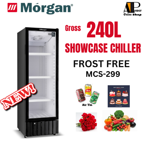 [ Cake Chiller] Morgan Display Chiller 190L/240L/280L/430L Frost Free/ Blower System | Shopee ...