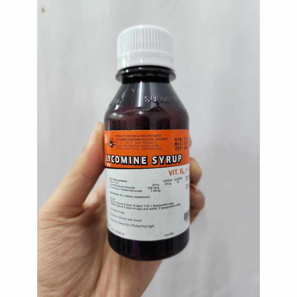 SUNWARD LYCOMINE SYRUP FOR APPETITE SELERA MAKAN 120ML | Shopee Malaysia