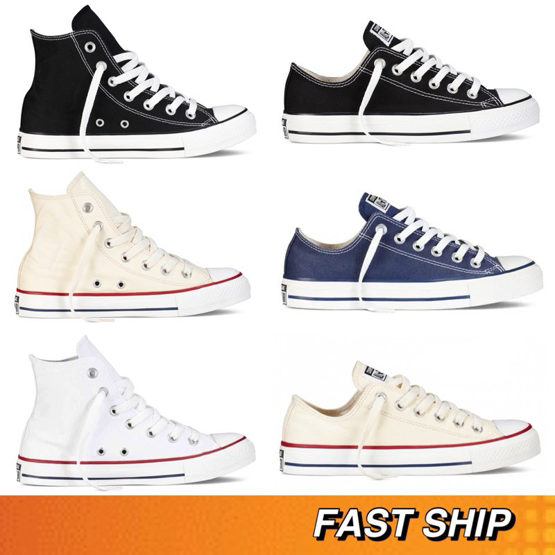 (24HOURS DELIVERY) CONVERSE READY STOCK HIGH CUT LOW CUT WOMEN SNEAKERS ...