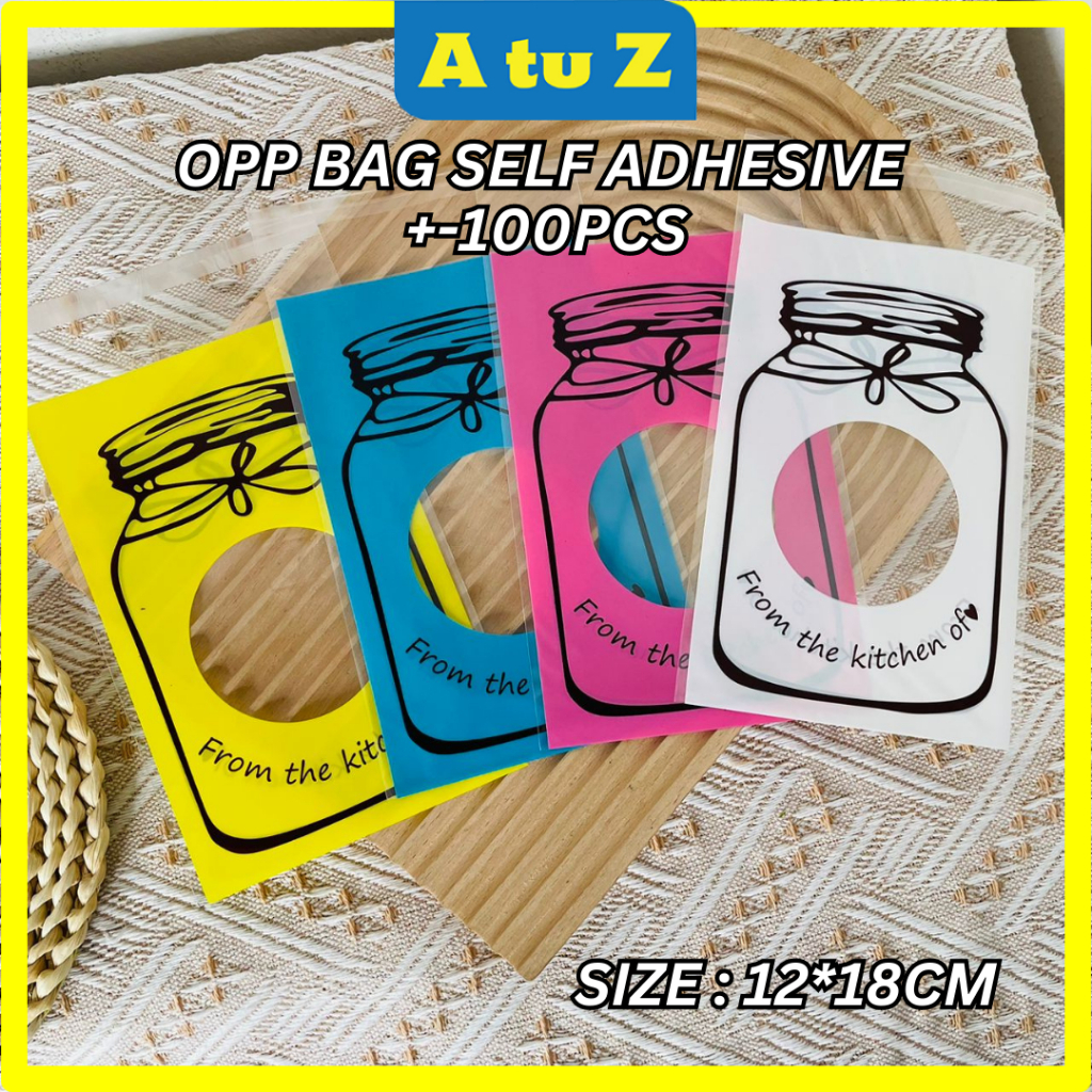 AtuZ 100pcs OPP Bag Self Adhesive Packaging Bakery Goodies Pack ...