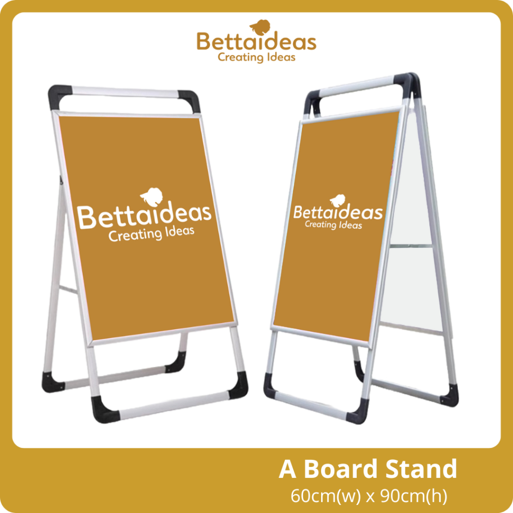 BETTAIDEAS Portable A Board Stand (Single Side/Double Side) [STAND ONLY ...