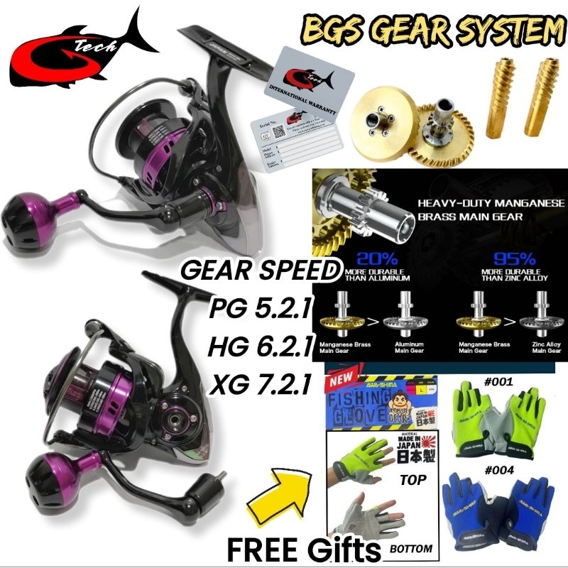 G-Tech Extreme Power SW Spinning jigging Metal body Reel | Shopee Malaysia