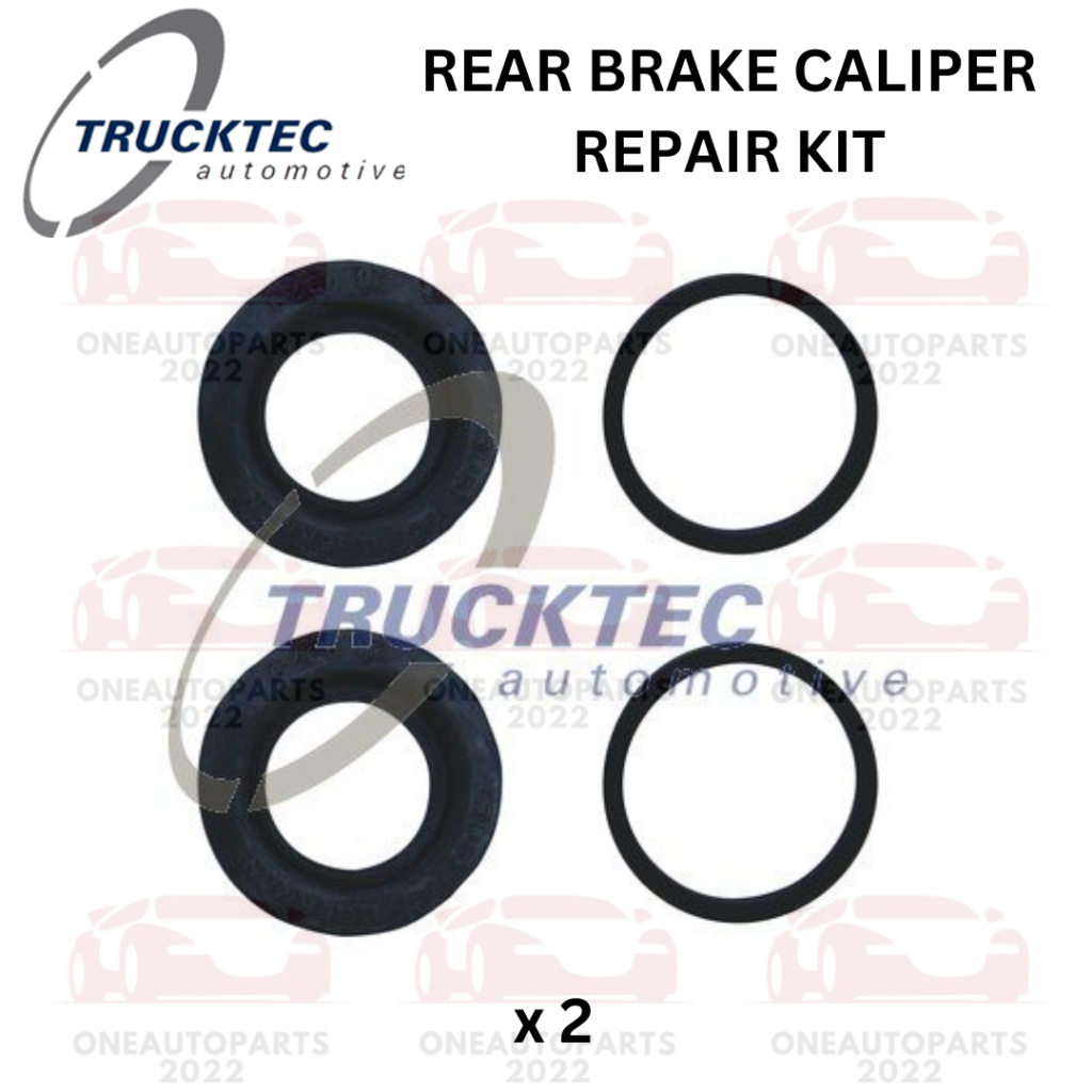 TRUCKTEC GERMANY REAR BRAKE CALIPER REPAIR KIT MERCEDES BENZ W124 W201 ...