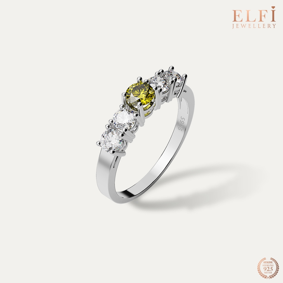 ELFI Yellow Fiona 925 Silver Ring M28(Y) | Shopee Malaysia