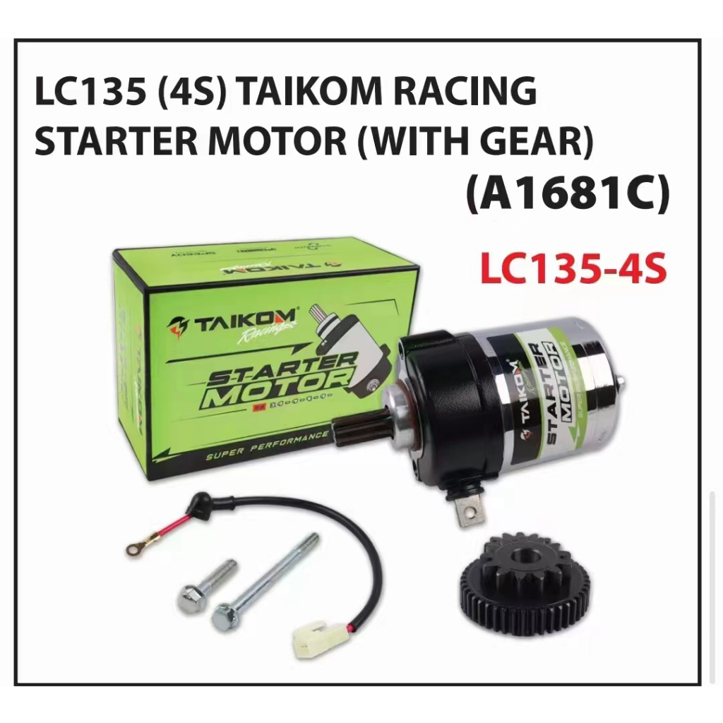 TAIKOM RACING NEW STARTER MOTOR MOTO ST YAMAHA LC135 135LC LC 135 4S 5S / Y15ZR Y15Z Y15 LC 4 ...