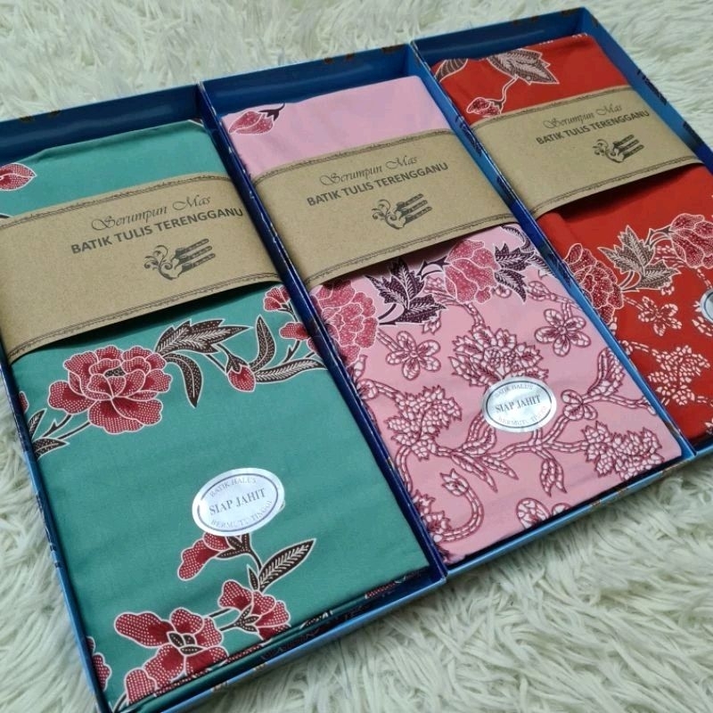 [PART2] KAIN BATIK BOX SERUMPUN MAS BATIK TULIS TERENGGANU SIAP JAHIT ...