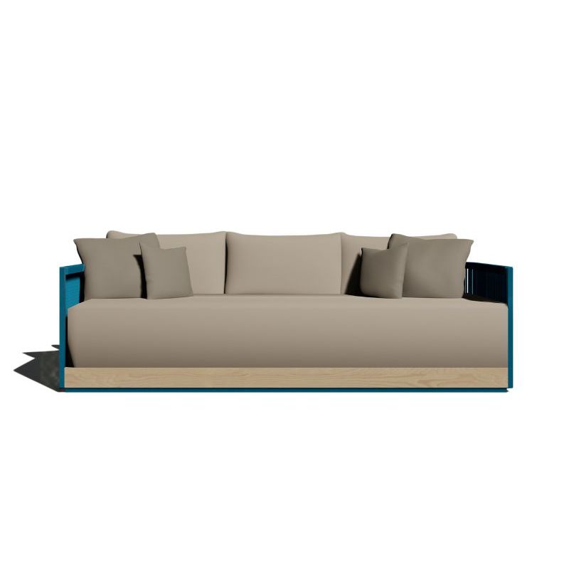 LIGHTWEIGHT ALUMINIUM FRAME SABAH SOFA 3 SEATER | Shopee Malaysia