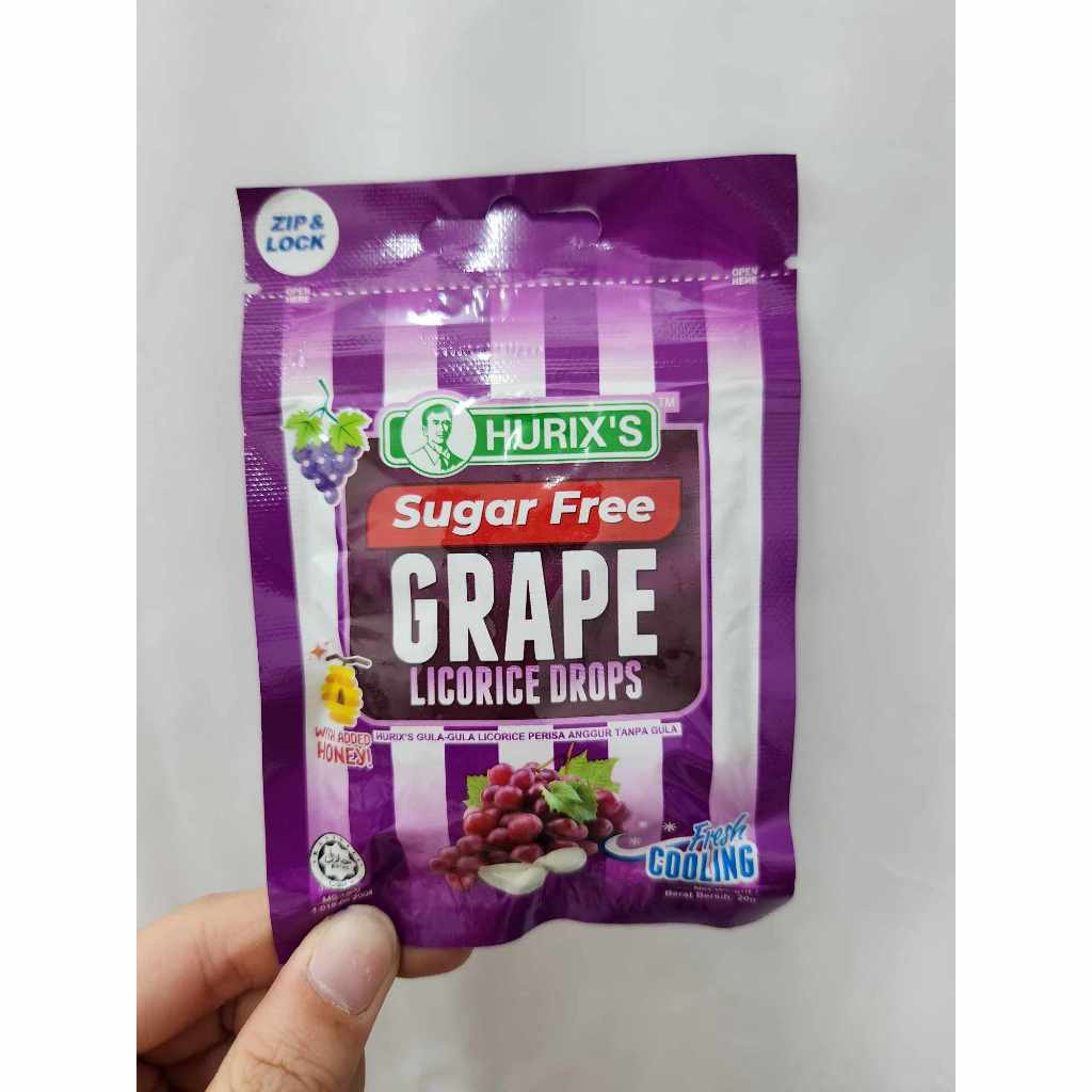 HURIX'S Sugar Free Grape Licorice Drops (20gm) | Shopee Malaysia
