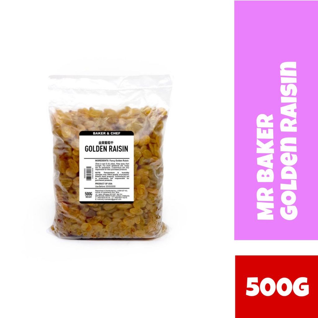 Sultana Raisin / Sultana Kismis / 葡萄干 100g 500g 1Kg / Mr Baker | Shopee ...