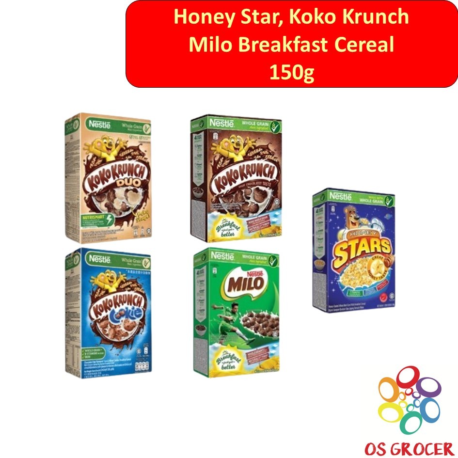 Nestle Koko Krunch , Milo, Honey Star Breakfast Cereal 150g | Shopee ...
