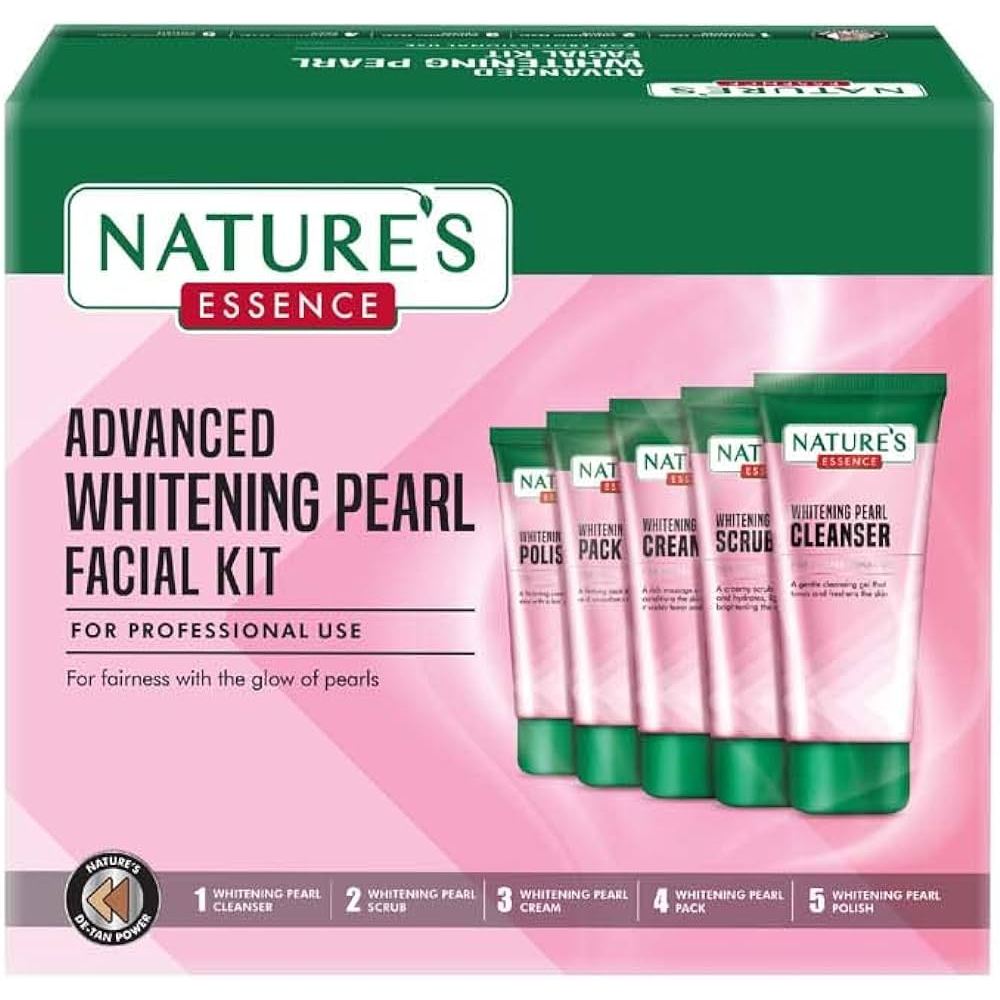Nature's Essence Advanced whitening Pearl Facial Kit | Shopee Malaysia
