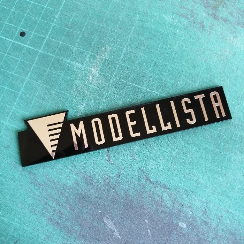 emblem MODELISTA sticker + acrylic | Shopee Malaysia
