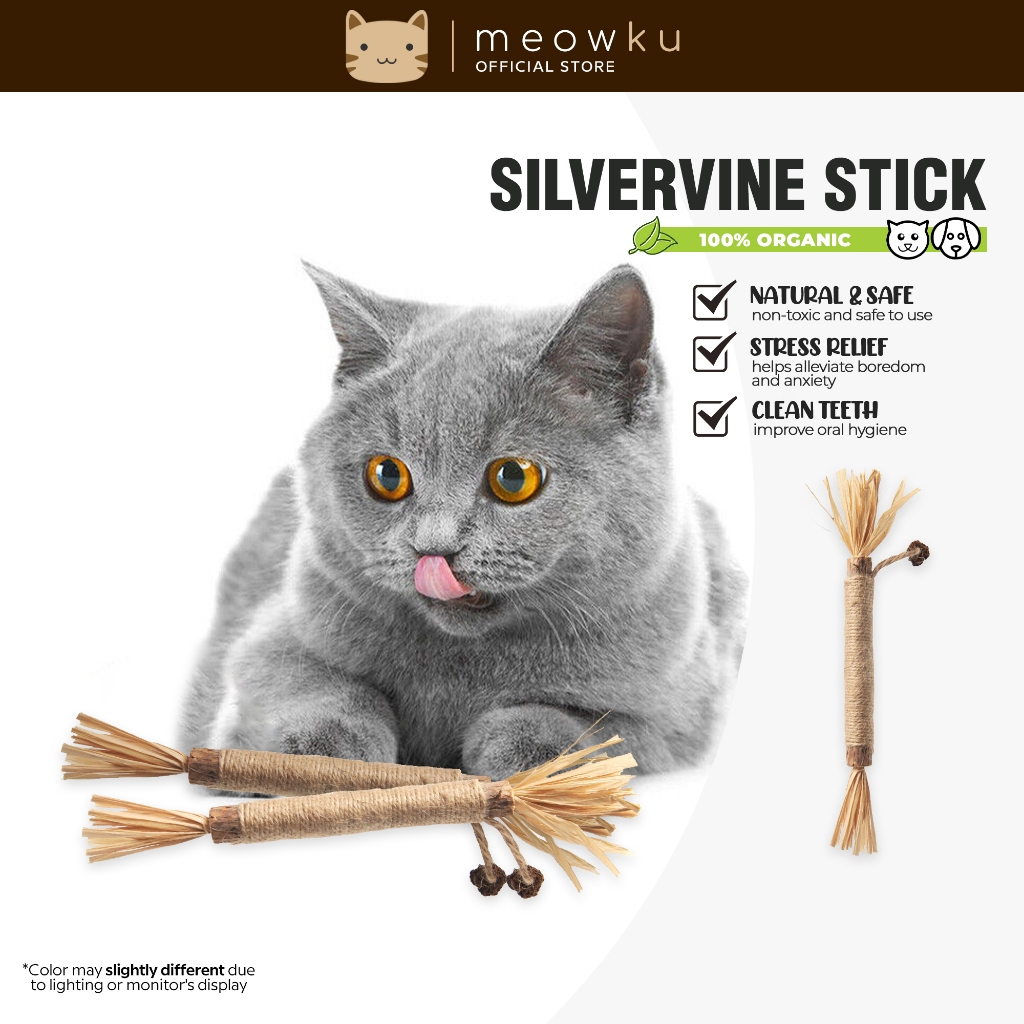 READY STOCK 🐱 Silvervine Sticks Sisal with Gall Fruit (Organic Matatabi ...