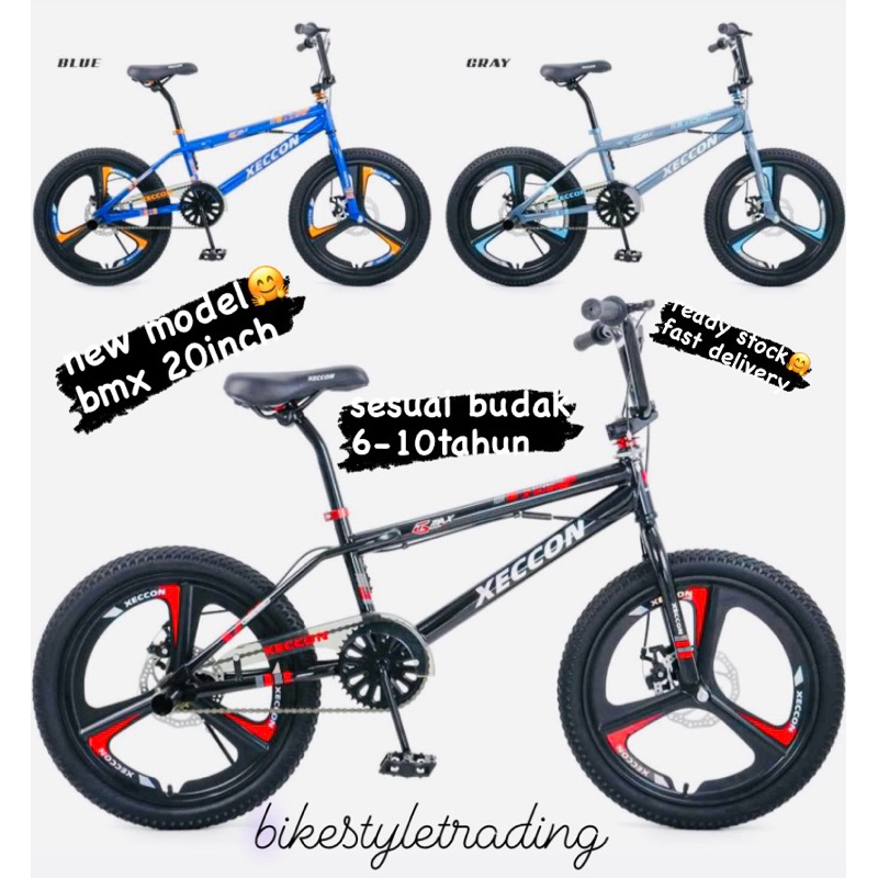 Basikal BMX 20” untuk budak 6-13 tahun/Basikal budak/20inch Bicycle ...