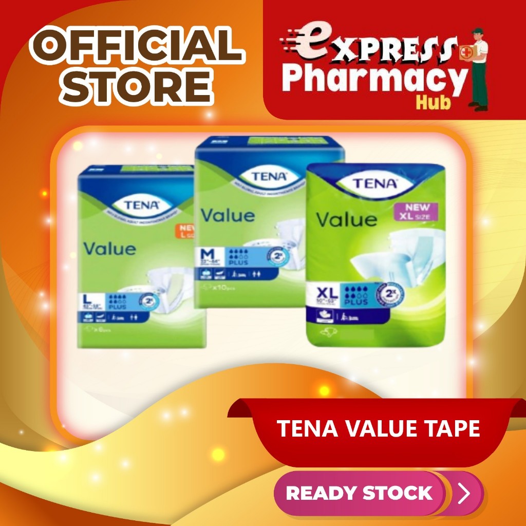[EXPRESS DELIVERY] TENA Value Adult Diaper Tape (M / L /XL) | Shopee Malaysia