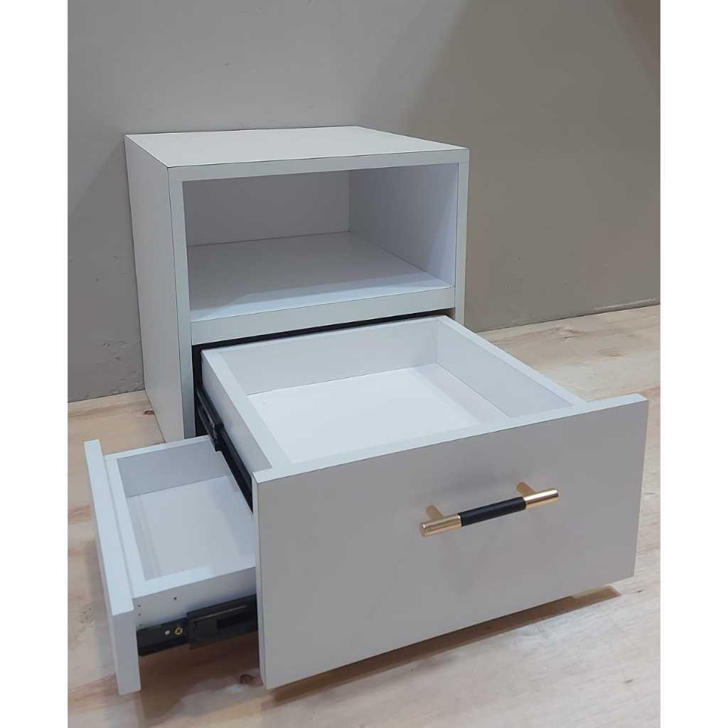 *Pre-order* Bed side drawer with hidden drawer*Premium Quality* Solid Plywood in HPL | Shopee ...