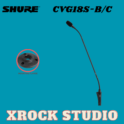 Shure CVG18S-B/C Centraverse Cardioid Gooseneck Microphone ( CVG18SBC ...