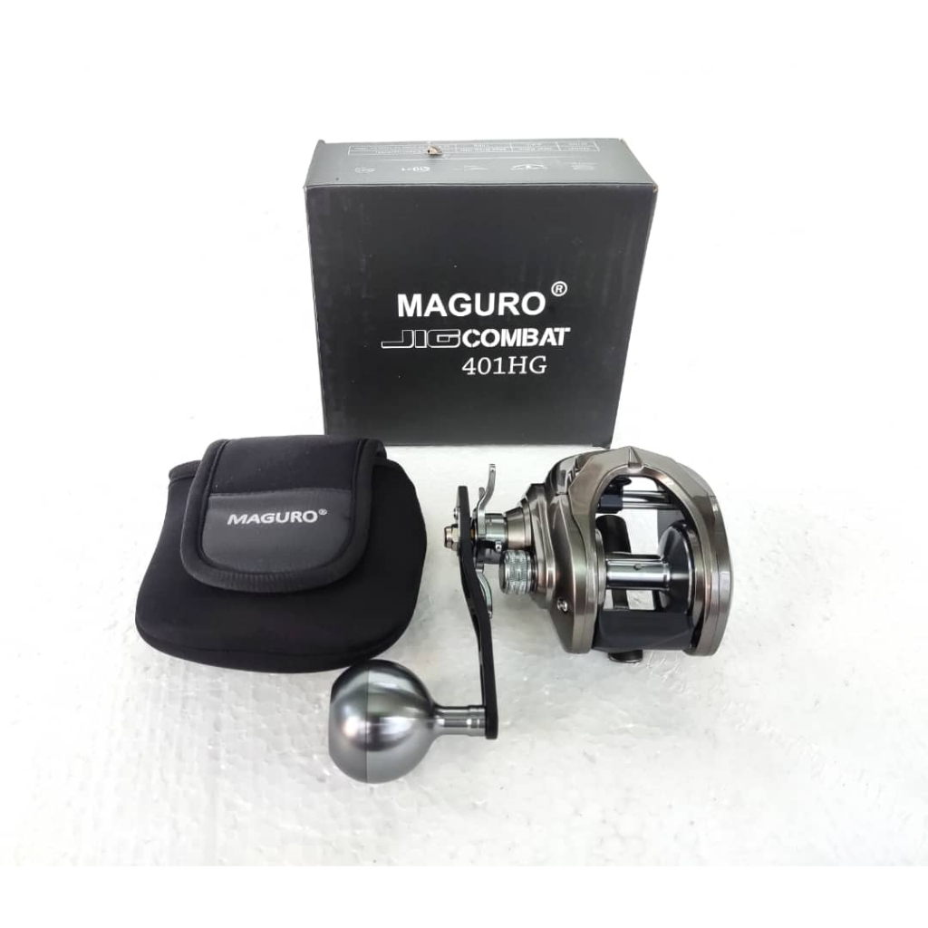 MAGURO JIG COMBAT 401HG CASTING FISHING REEL | Shopee Malaysia