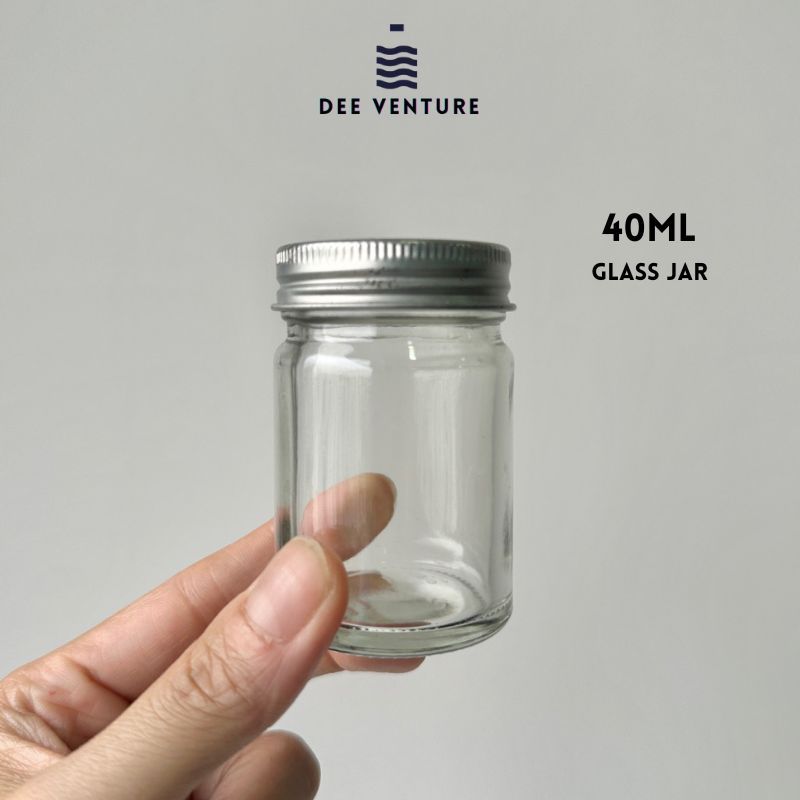 40ml Straight Body Glass Jar/ Mini Glass bottle for Homemade Bird nest ...