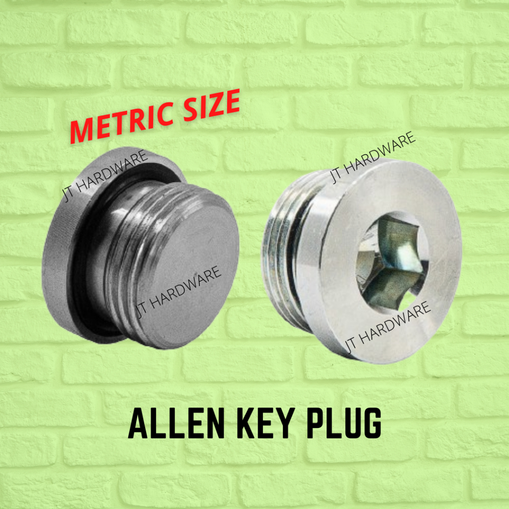 ALLEN KEY PLUG STOPPER HEAVY DUTY 3000PSI METRIC SIZE CW SEAL HYDRAULIC ...