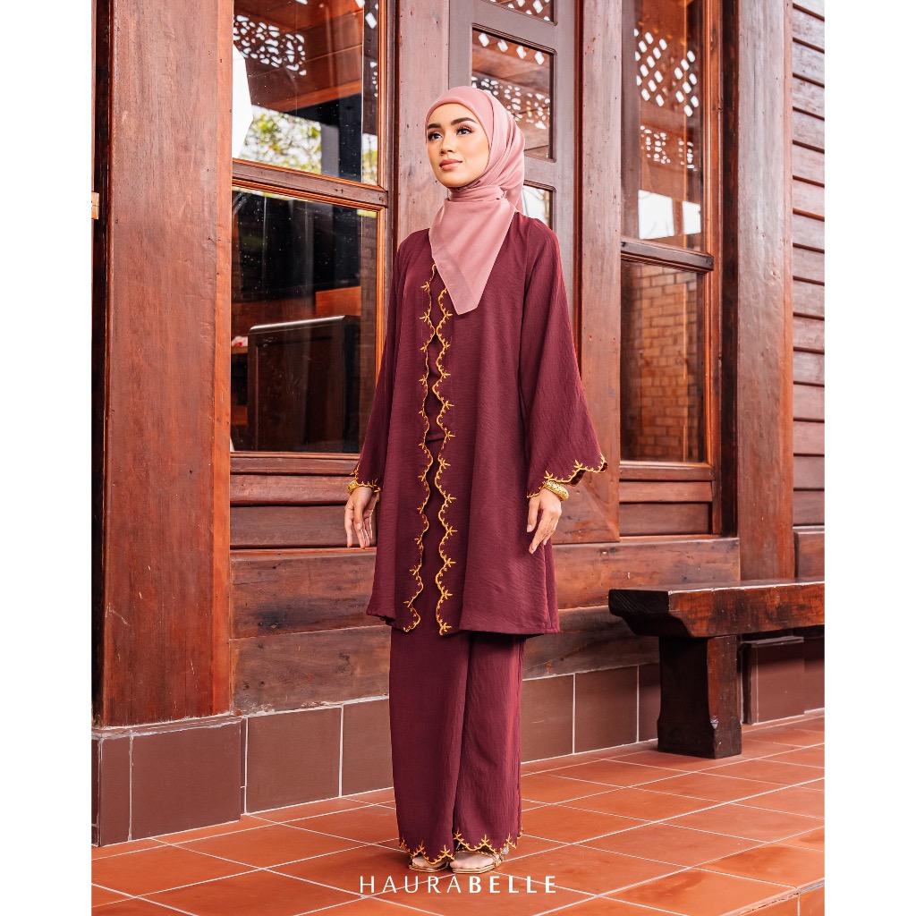 Readystock Dang Anum Kebaya Haurabelle Baju Raya Sulam Baju Kebaya ...
