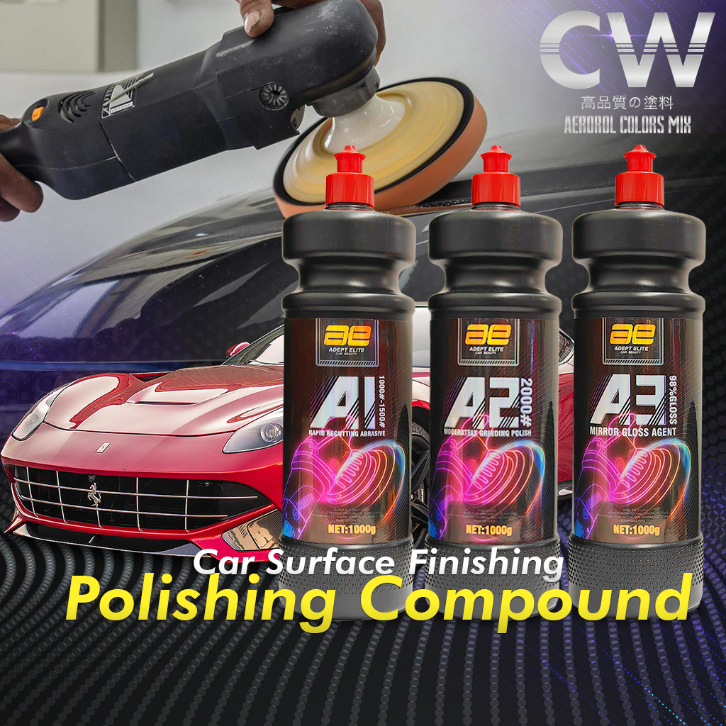 Car Polish Starter Kit A1/A2/A3 Polishing Compound 1L Heavy Cut ...