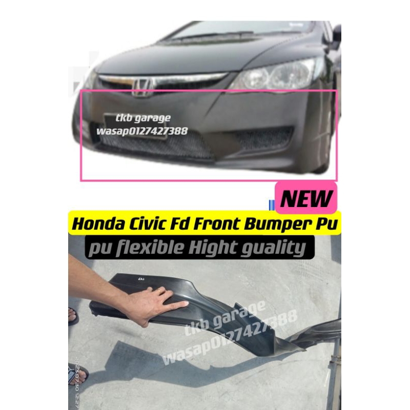 Honda civic fd type r front bumper pu | Shopee Malaysia