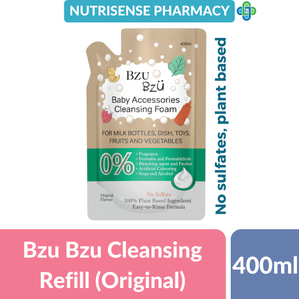Bzu Bzu Baby Accessories Cleansing Foam Refill Non-Flavour 400ml ...