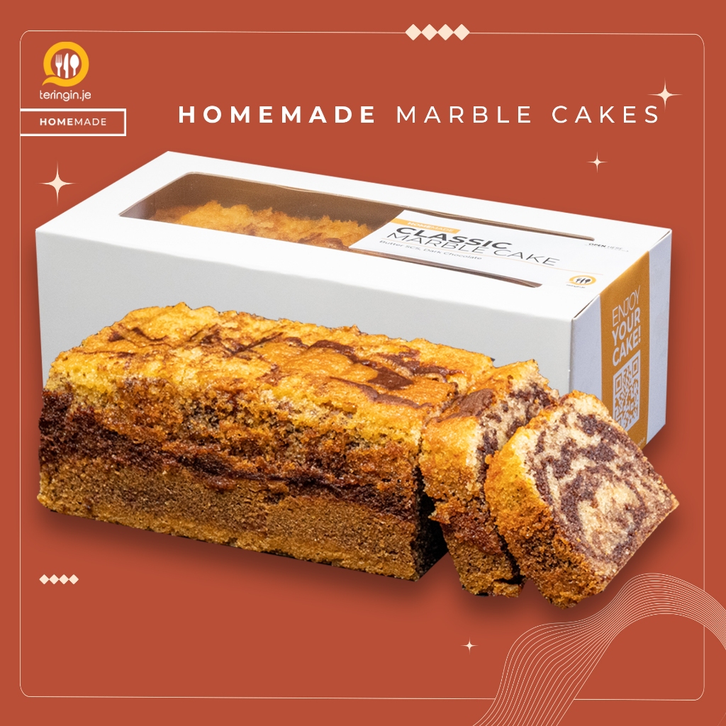 🔥[TERINGIN.JE] Classic Marble Cake 🔥 | Shopee Malaysia