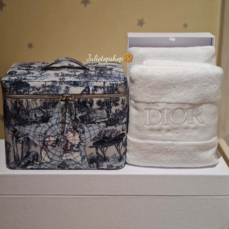 [Ori] Dior Beaute Around The World Vanity Case & Towels Set (3pc ...