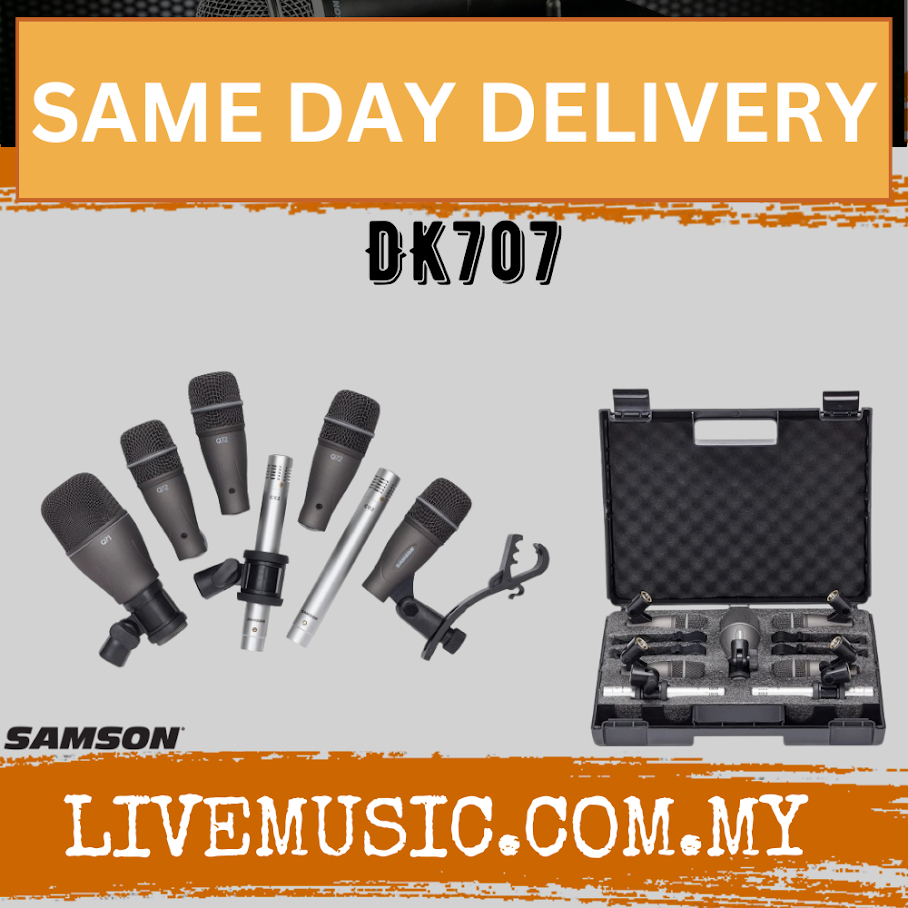 Samson DK707 7 Piece Drum Mic Kit With Case ( DK-707 / DK 707) | Shopee ...