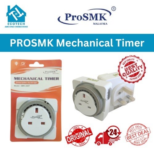ProSMK 16A/24Hours Mechanical Timer (Timer switch socket) | Shopee Malaysia