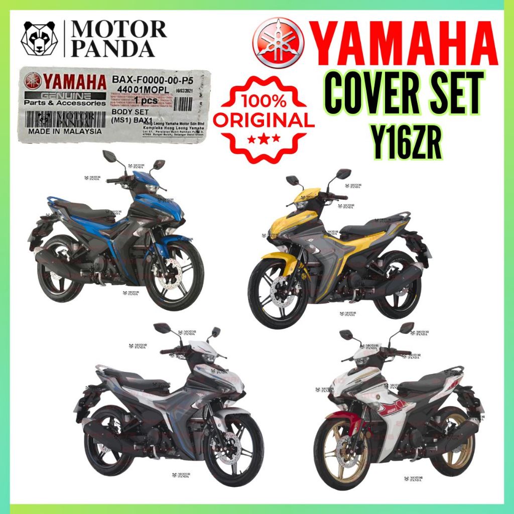 Y16ZR Y16 ZR Coverset Caver Cover Set Kaver Body Yellow Blue Biru ...