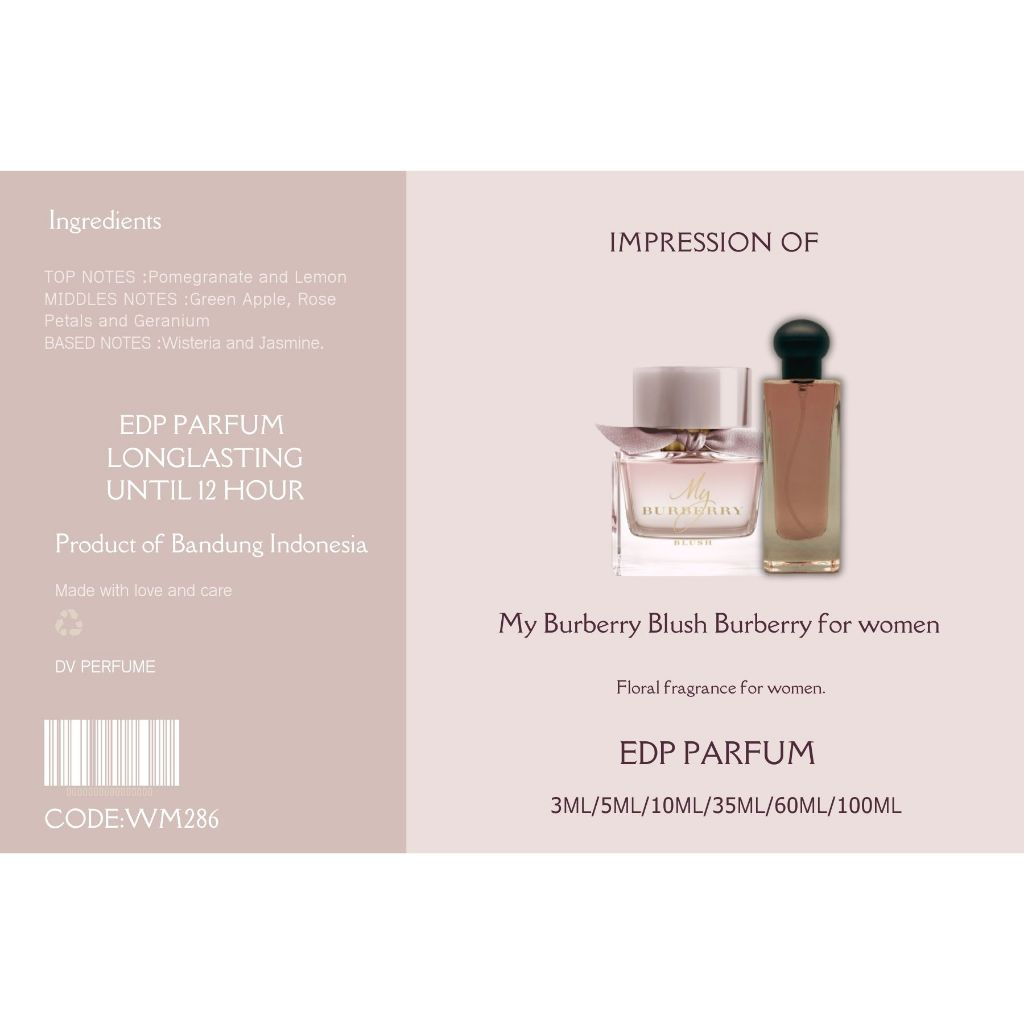 DV PERFUME WM286 BB BLUSH | Shopee Malaysia