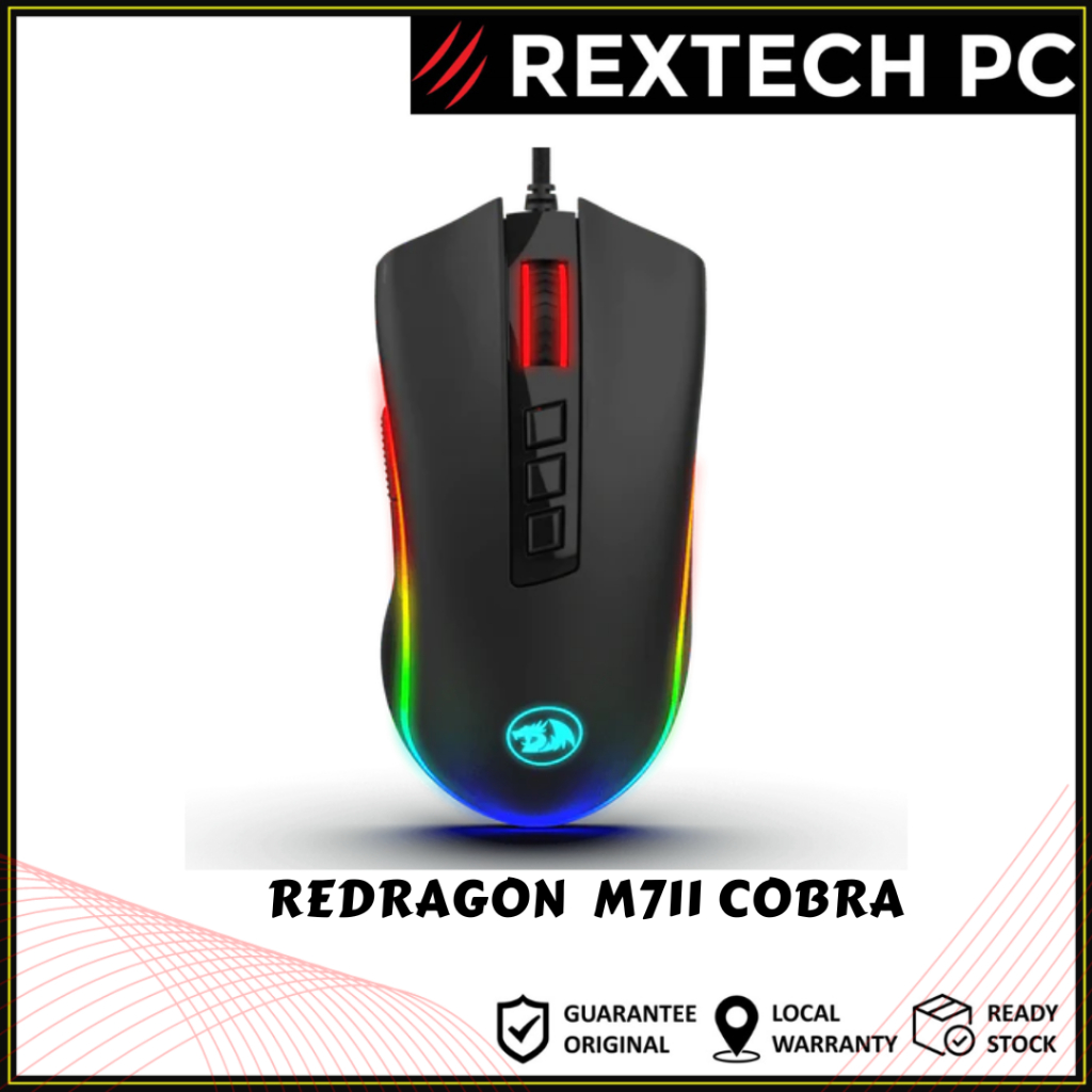REDRAGON M711 COBRA 16.8 Million RGB Color Backlit 10000 DPI Gaming ...