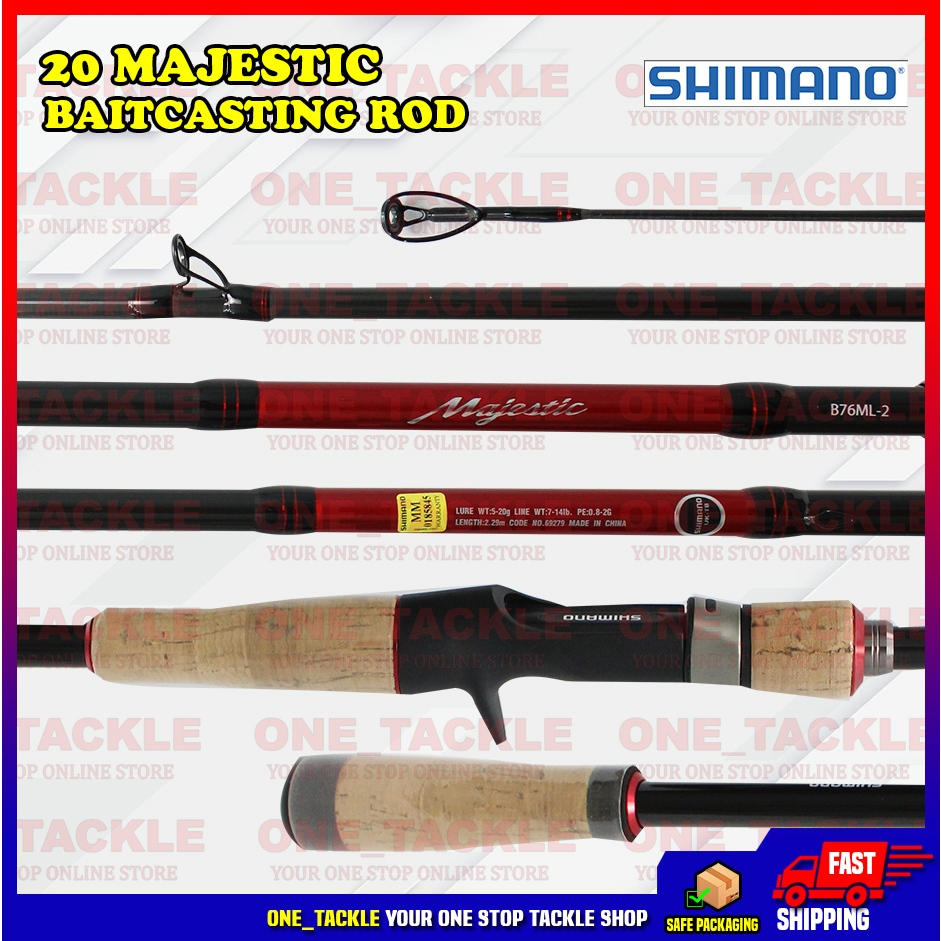 20 Shimano majestic spinning casting rod 2ppcs center joint | Shopee Malaysia