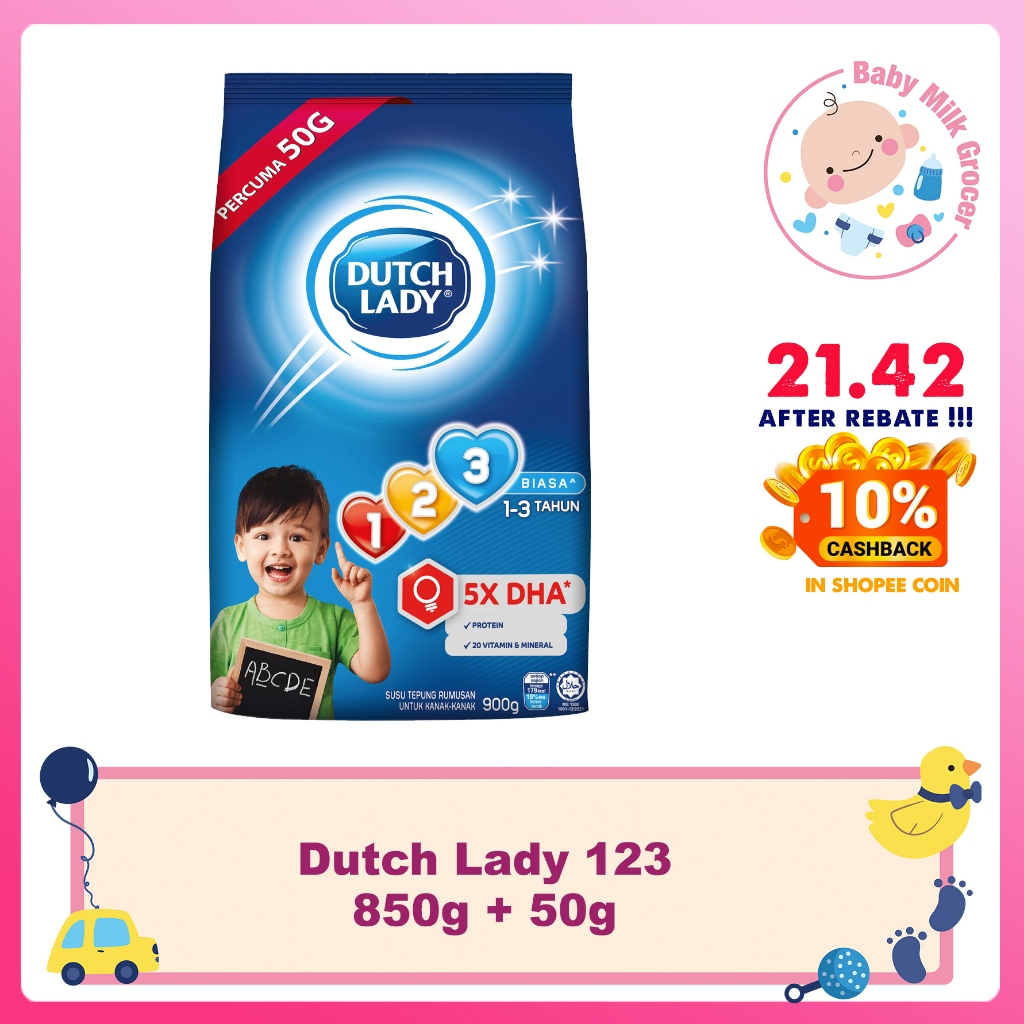 Dutch Lady 123 / 456 / 6+ (850g x 1) Asli / Madu / Coklat | Shopee Malaysia