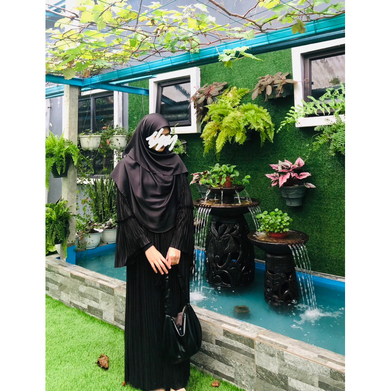 NADEELIA Dalila in black dress | Dress Raya | Baju Raya 2024 | Baju ...